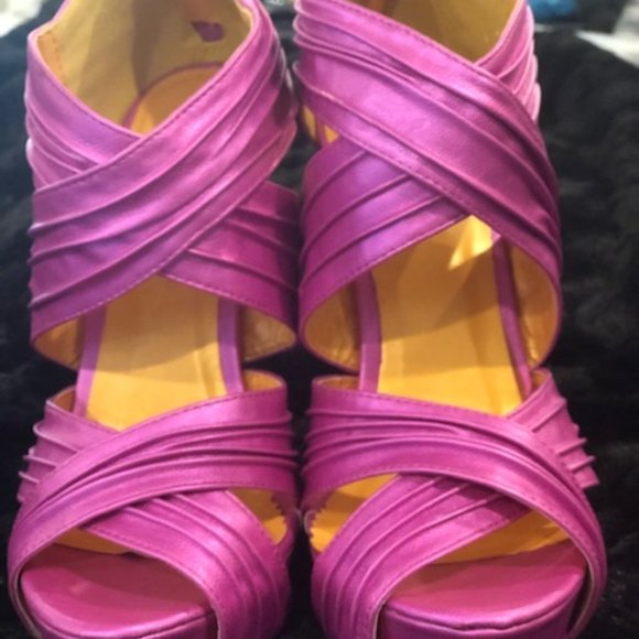 Shoes | Hot Pink Platform Heels | Poshmark